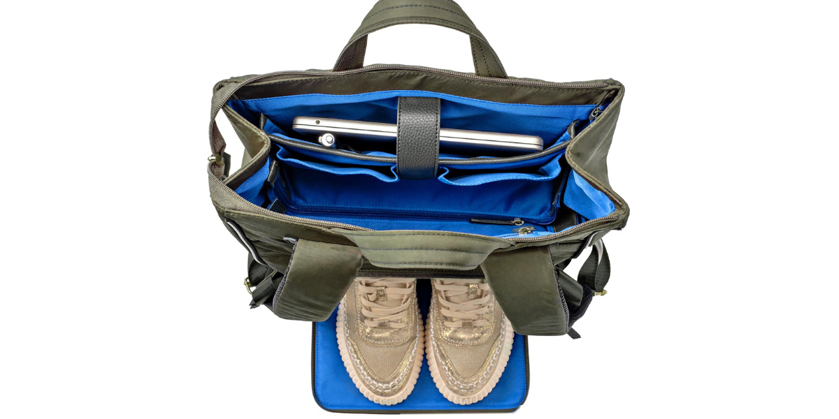 MinkeeBlue Puffer Amber Backpack with Lunch and Shoe Bag – Minkeeblue